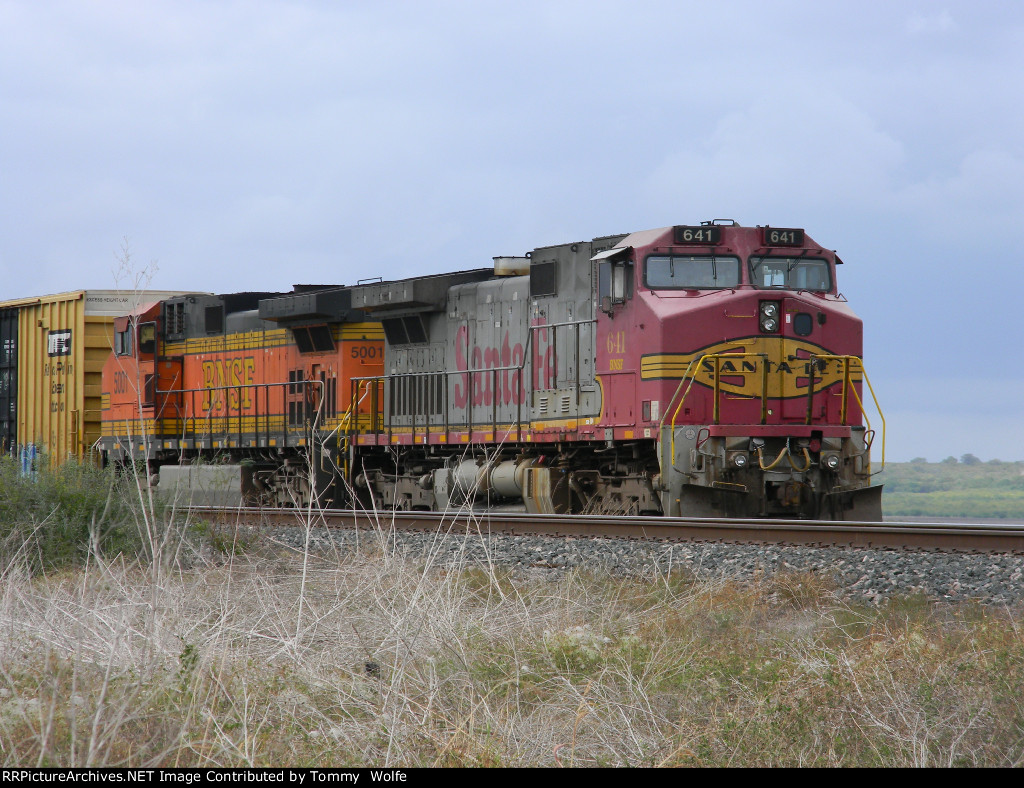 BNSF 641 and BNSF 5001 Lead Train MEGD1J-07